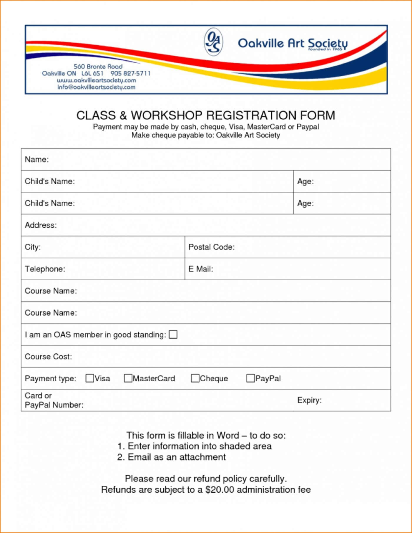 Enquiry Form Template Word