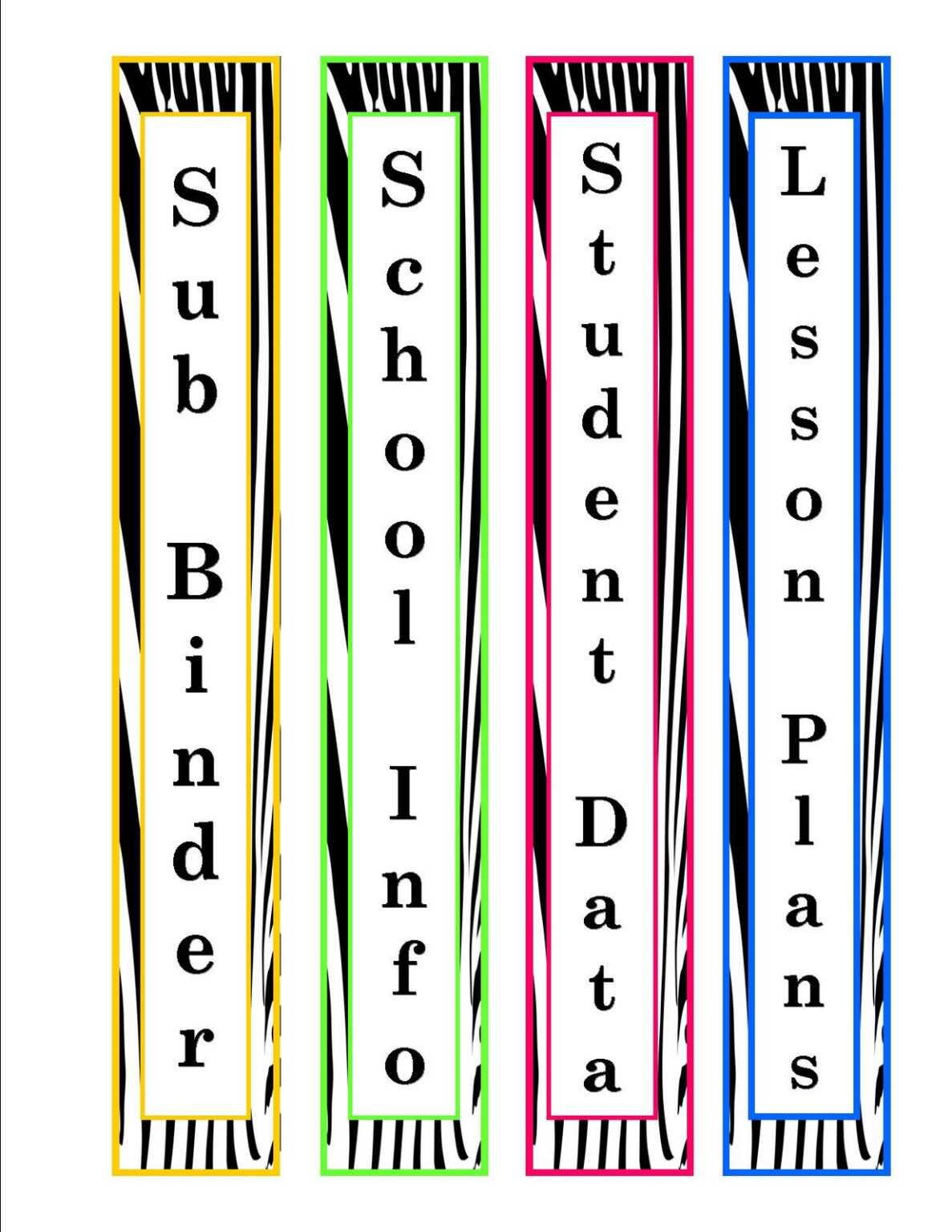 Binder Spine Template Word Best Sample Template