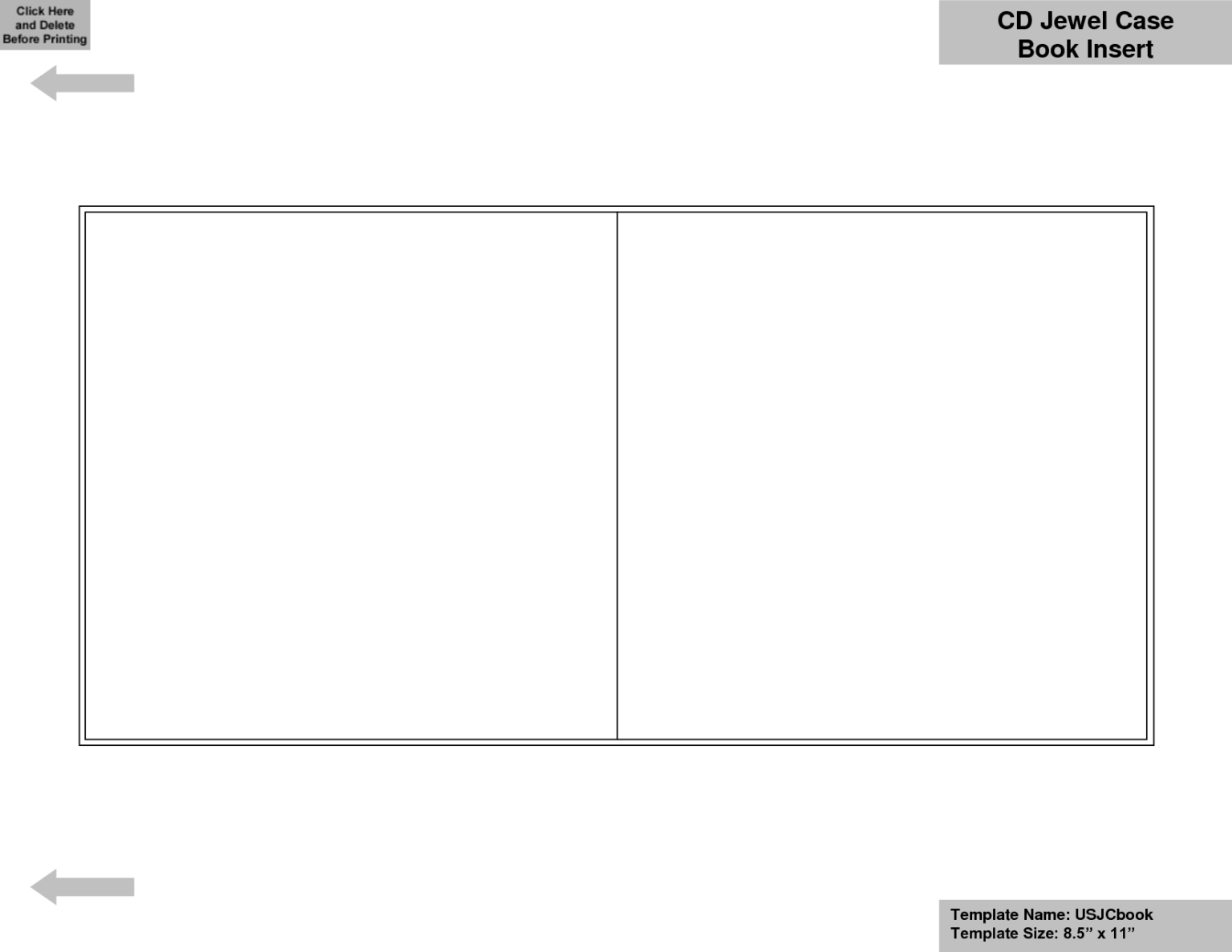 Free Cd Jewel Case Template