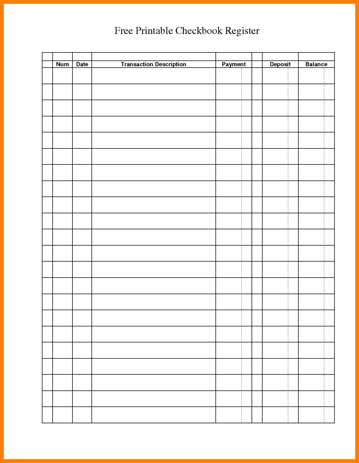 Free Printable Blank Ledger Sheets Printable Templates Free