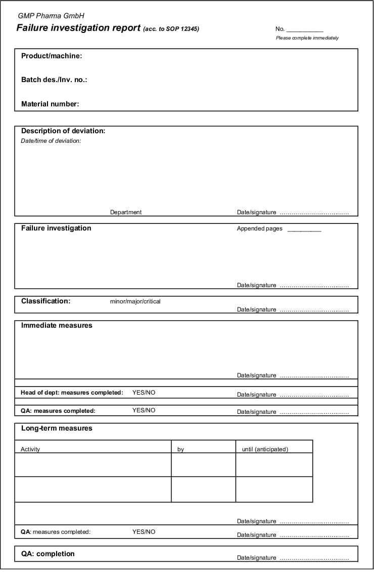 15 Images Of Deviation Report Template Gieday Within Deviation Report 15 Images Of Deviation Report Template Gieday Within Deviation Report