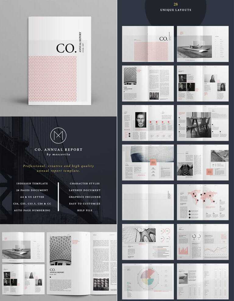 25 Best Annual Report Templates With Creative Indesign With Free 