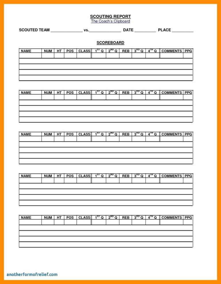 2E6D Basketball Scouting Report Template Sheets Throughout Scouting 
