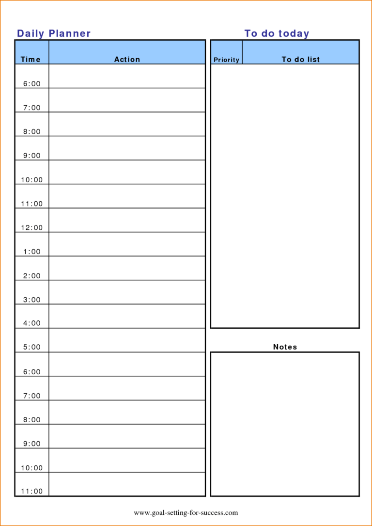 3 Day Planner Template Tunu redmini co With Printable Blank Daily 