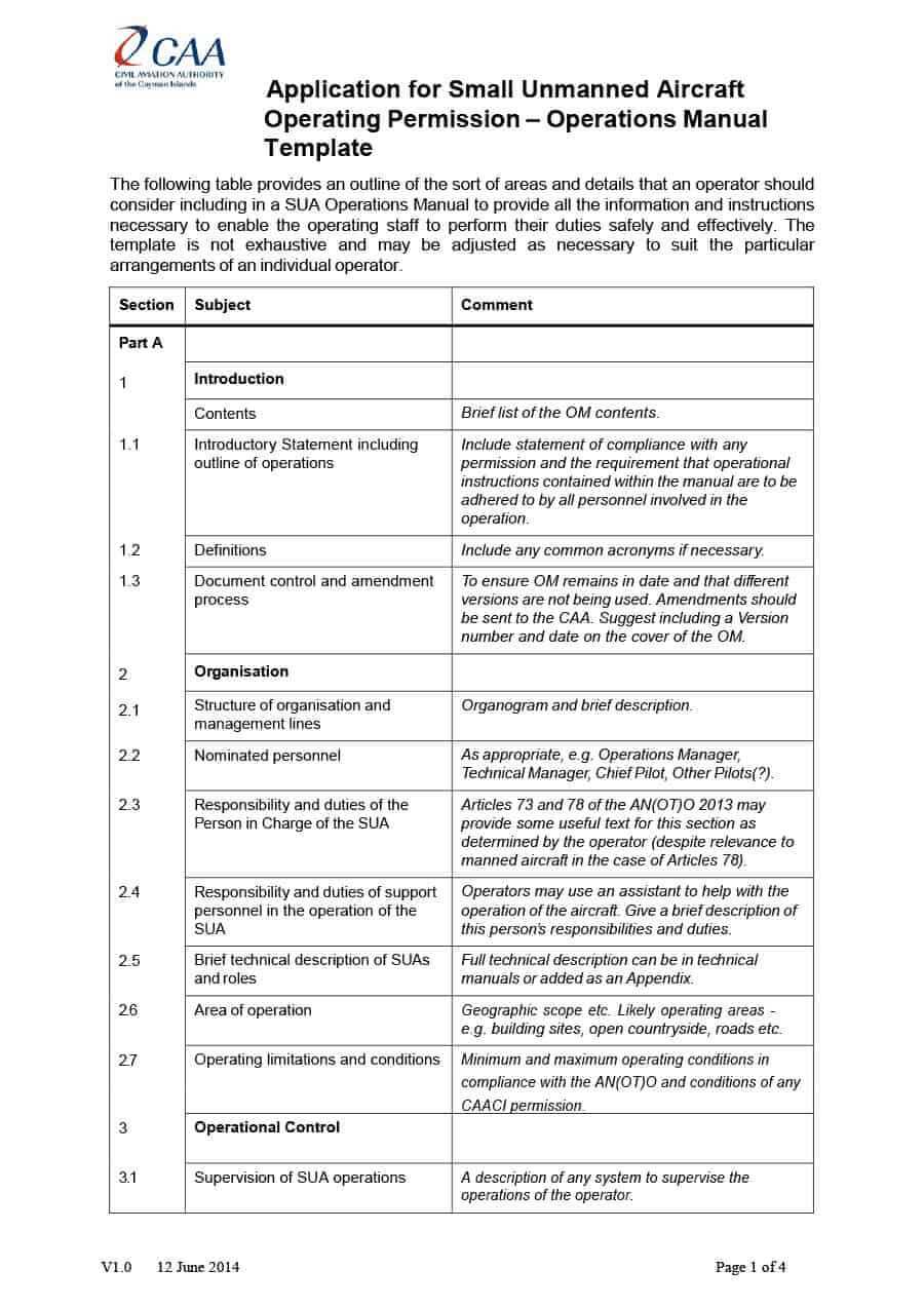 40 Free Instruction Manual Templates Operation User Manual Regarding Instruction Sheet 