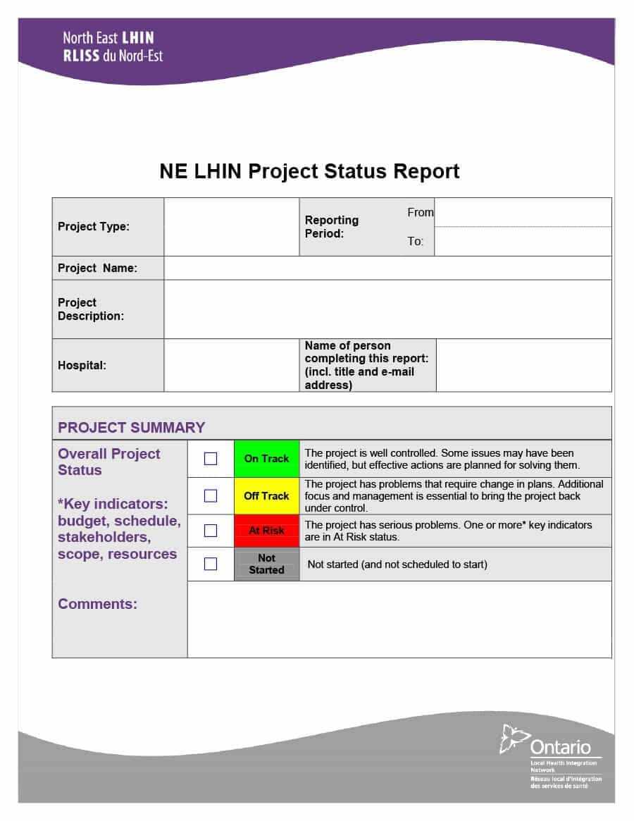 40 Project Status Report Templates Word Excel Ppt For Simple 