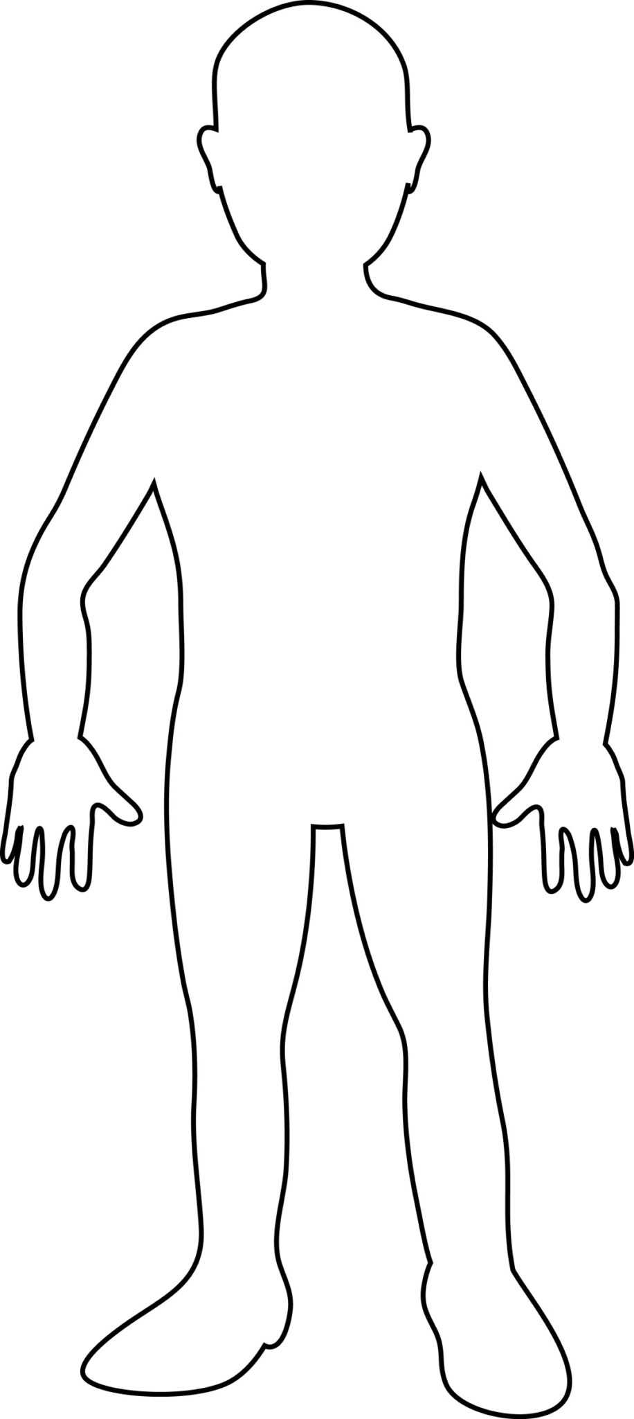 Blank Body Clipart With Blank Body Map Template Best Sample Template