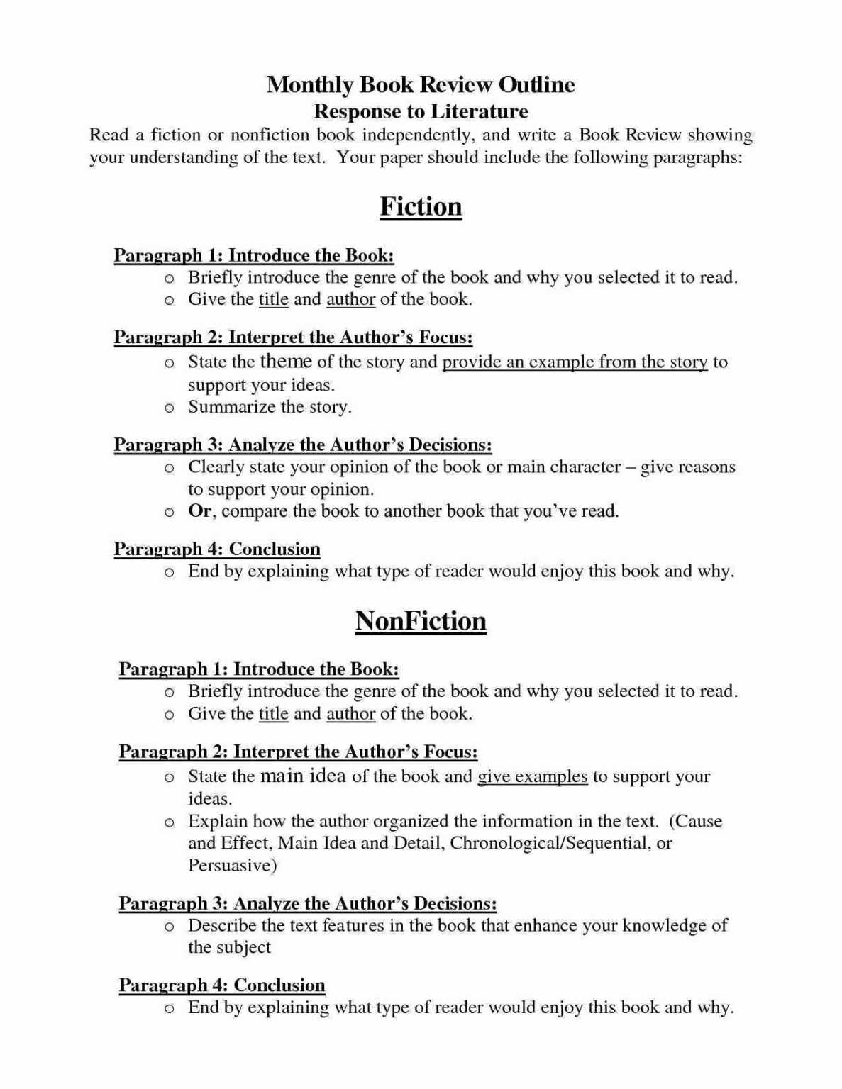 Book Report Examples College 9Th Grade 3Rd Writing Regarding Story 