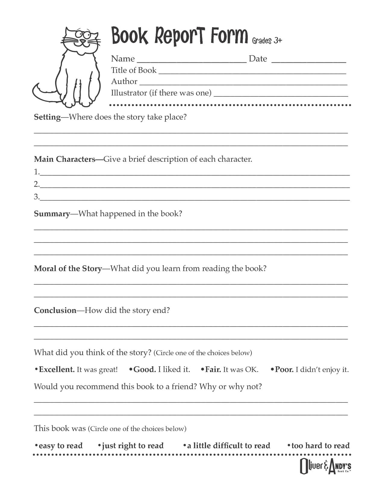 Book Report Examples Pdf 3Rd Grade Writing 9Th College 5Th Intended For Book Report Examples Pdf 3Rd Grade Writing 9Th College 5Th Intended For