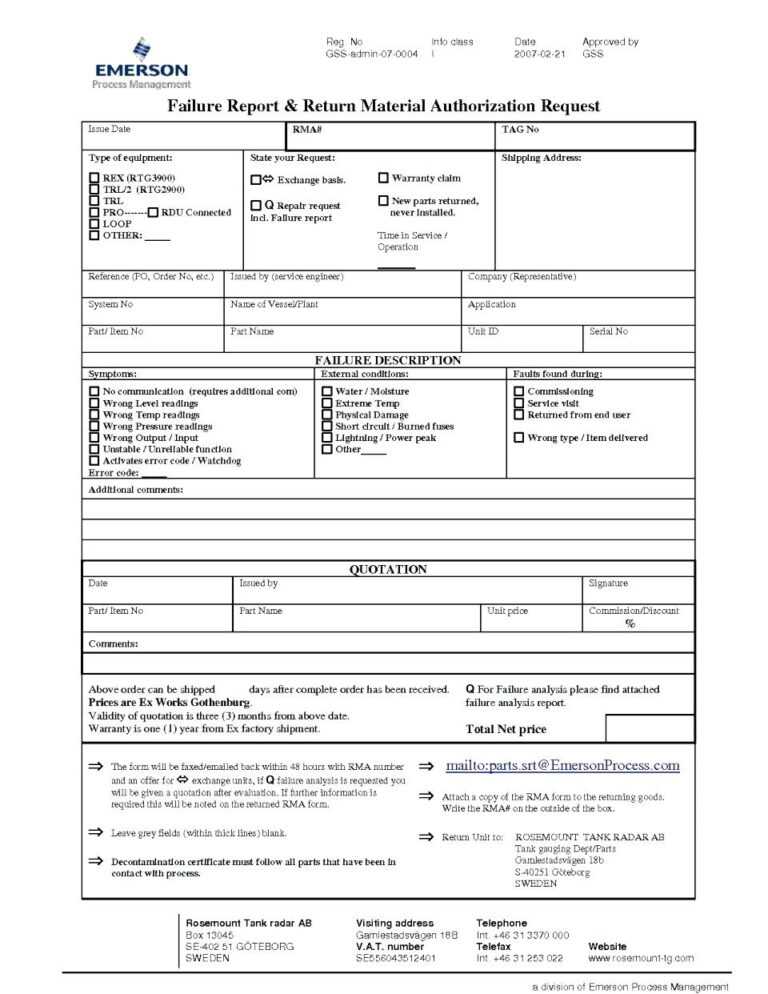 Failure Analysis Report Template Free Product Example Intended For Failure Investigation Report 