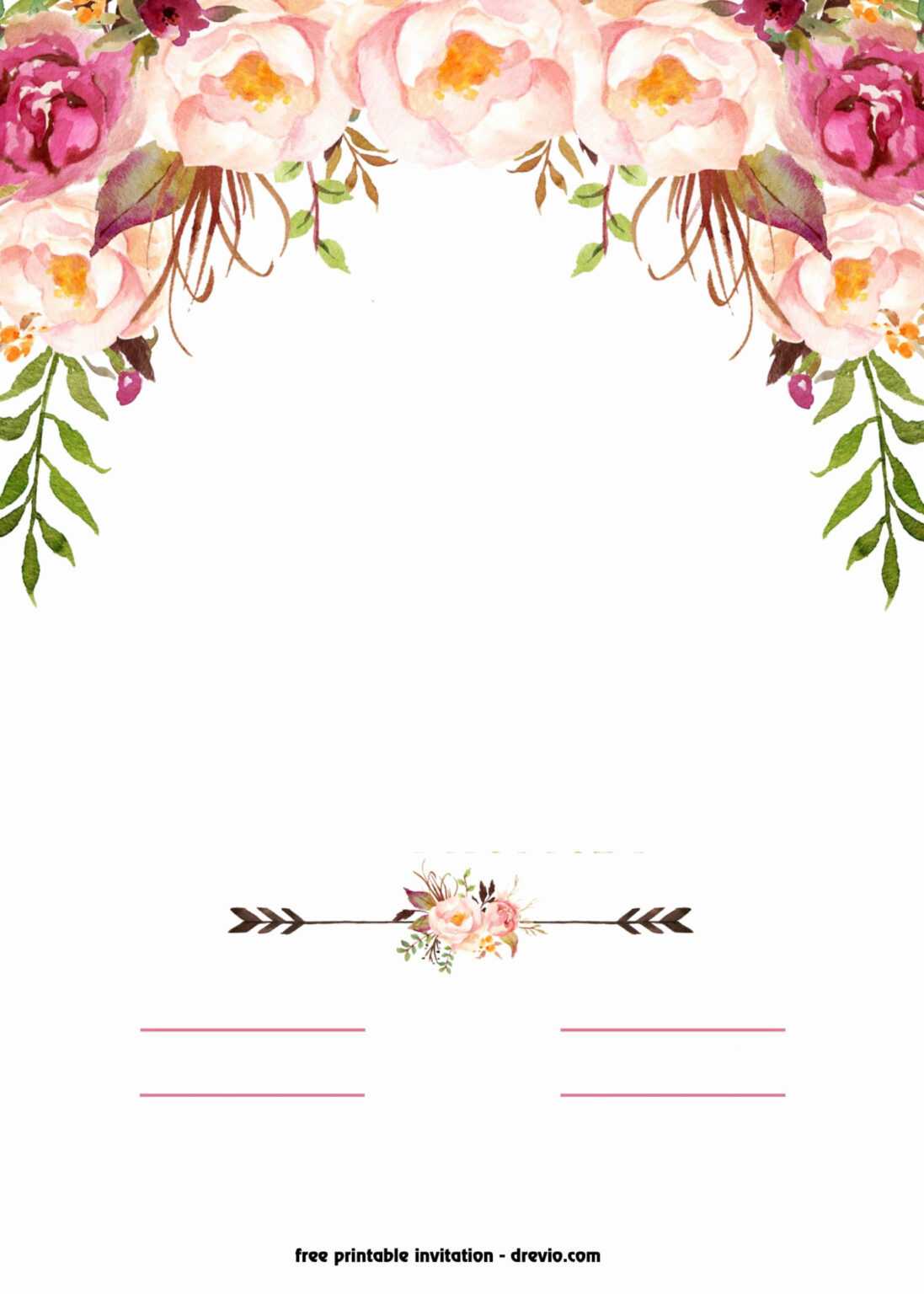 Blank Bautizo Invitaciones Templates