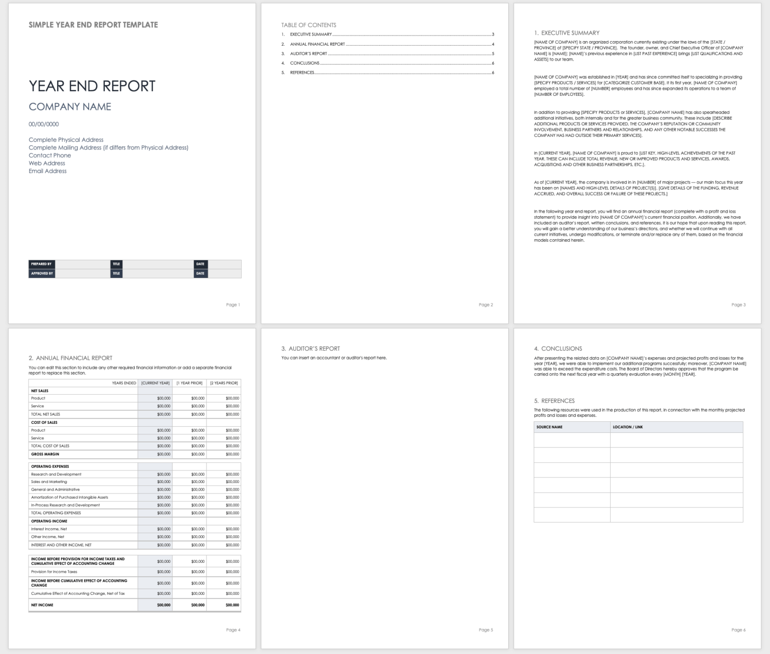 Free Year End Report Templates Smartsheet Pertaining To Month End 