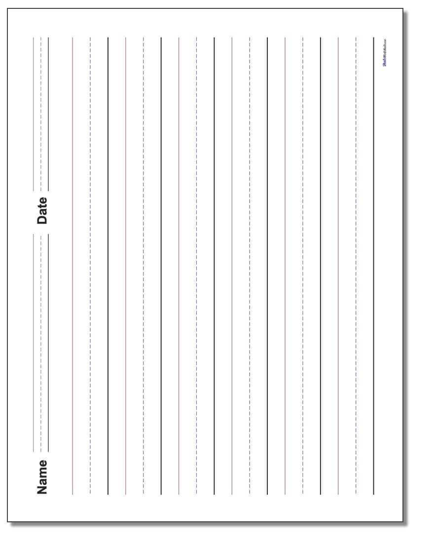 Handwriting Paper Regarding Blank Four Square Writing Template Best 