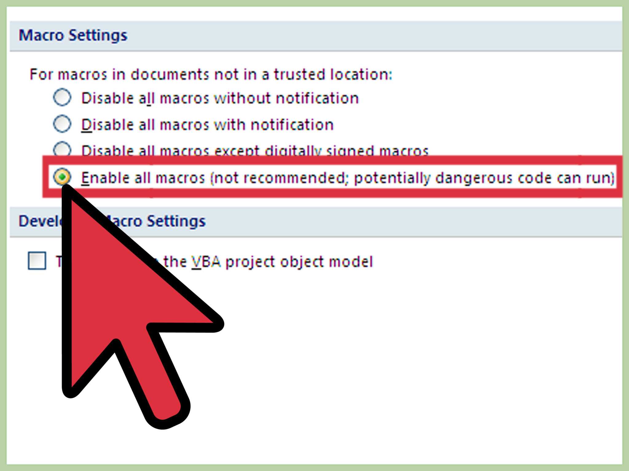 How To Enable Macros In Microsoft Word 7 Steps With Pictures With