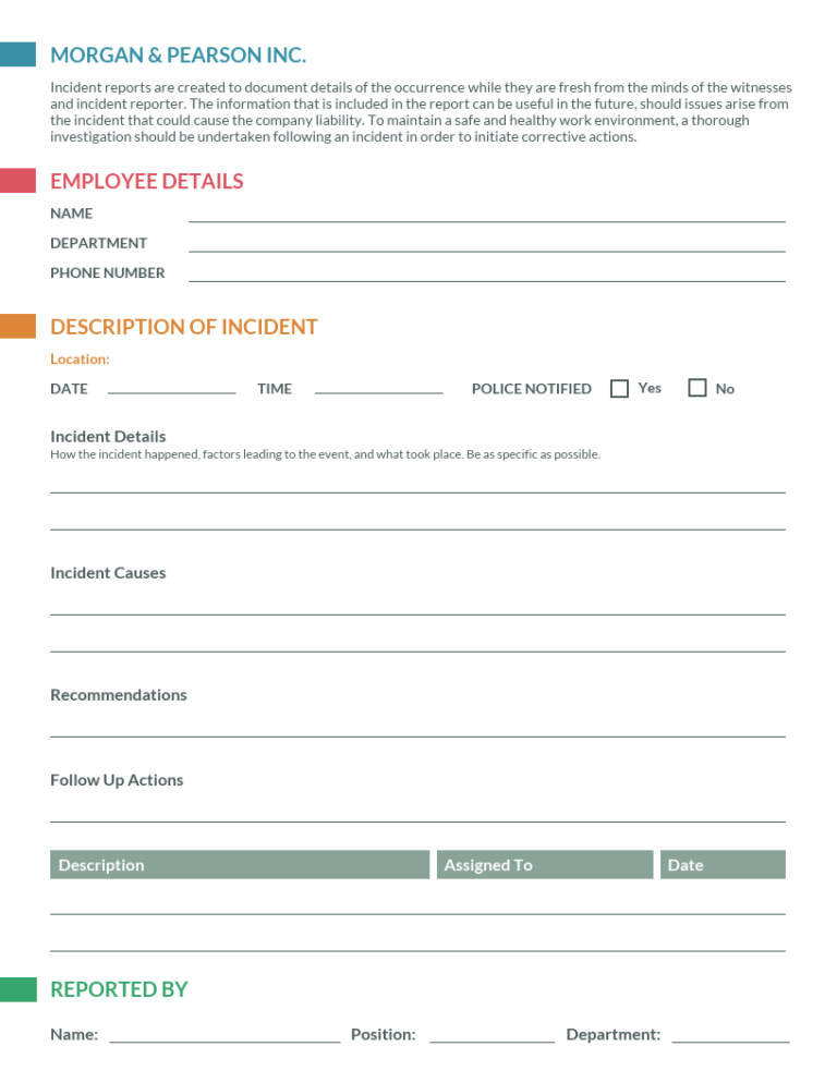 How To Write An Effective Incident Report [Examples + Throughout ... How To Write An Effective Incident Report [Examples + Throughout ...